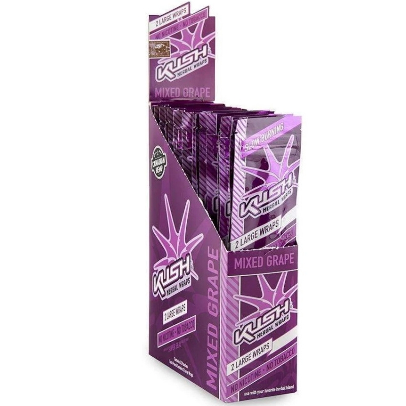 15x2 (KS) KUSH HERBAL CONES GRAPES - 420 Panda distribution