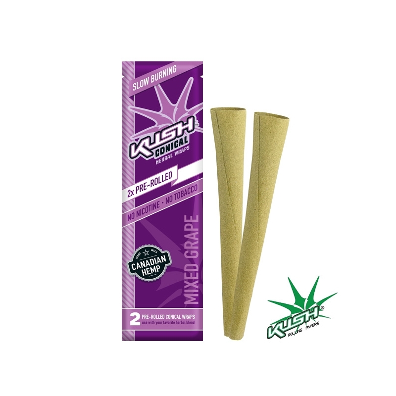 15x2 (KS) KUSH HERBAL CONES GRAPES - 420 Panda distribution